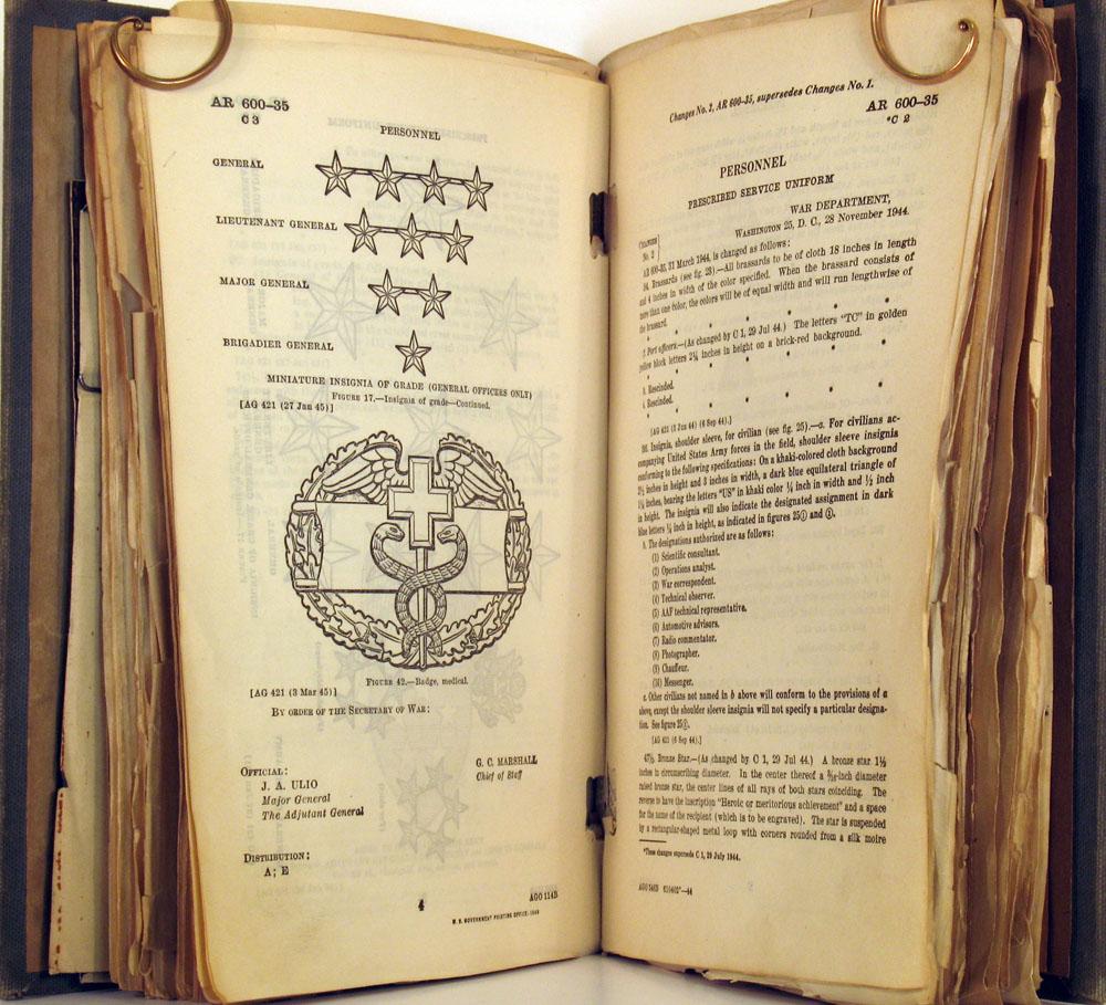 Army Regulations for the United States Army, 1938 through 1951 ...