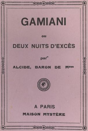 gamiani ou deux nuits von musset - ZVAB