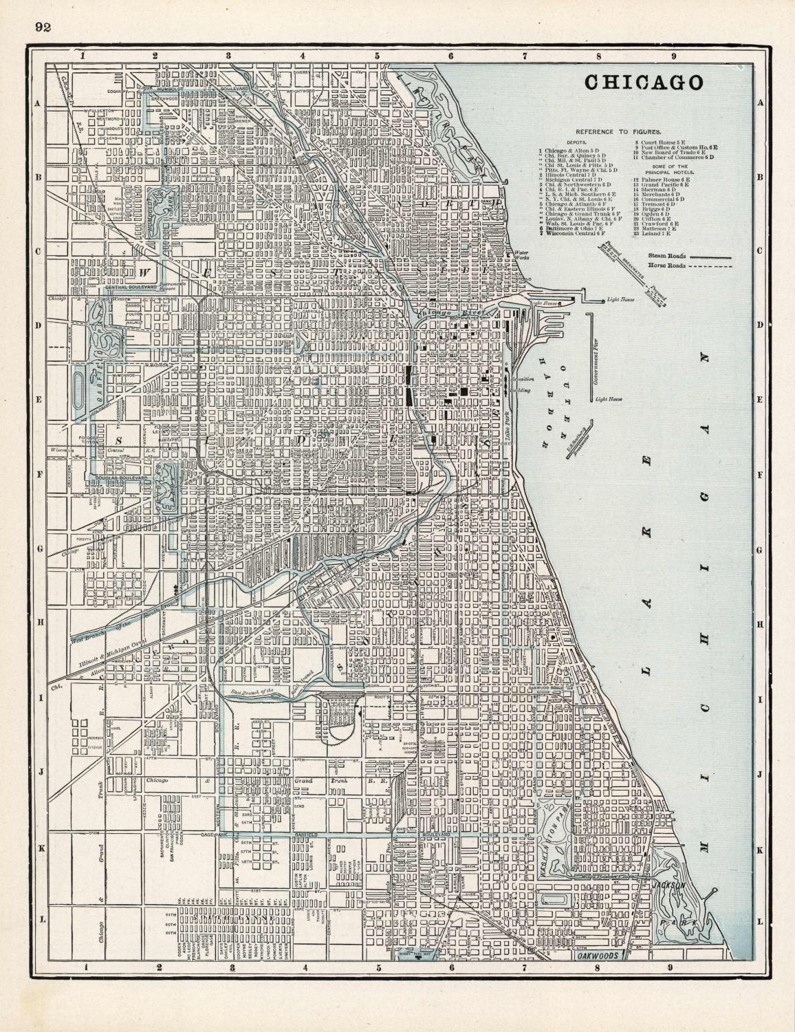 Chicago: (1891) Map | Art Source International Inc.