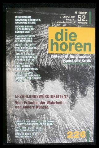 die horen, Erstausgabe - ZVAB