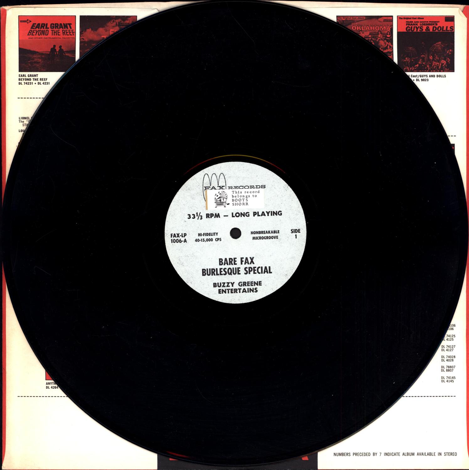 Adam Stag Party Record Number 1 / Stories Mother Never Told / Featuring ...