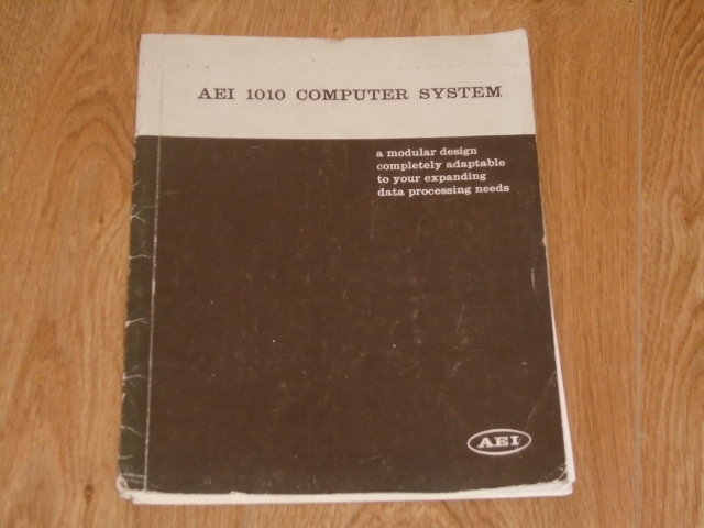 AEI 1010 Computer System a Midular Design Completely to... | Barnebys