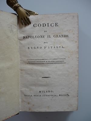 codice di napoleone il grande pel regno d'italia, Antico o usato - AbeBooks