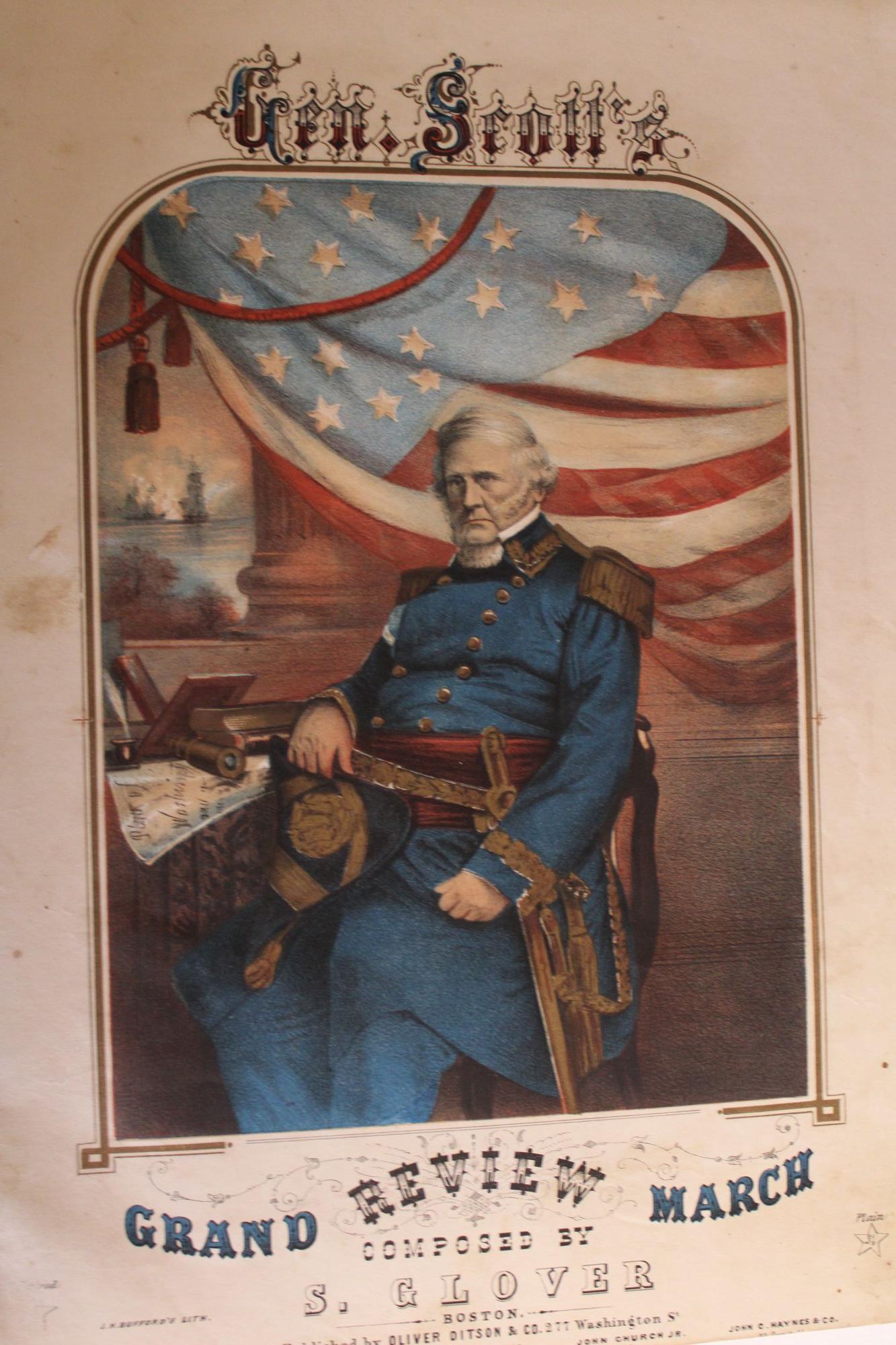 GEN. SCOTT'S GRAND REVIEW MARCH by Glover, S[tephen]: (1861) | David M ...