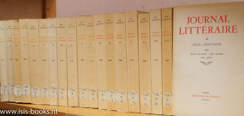 Journal Litteraire Von Leautaud Paul Zvab