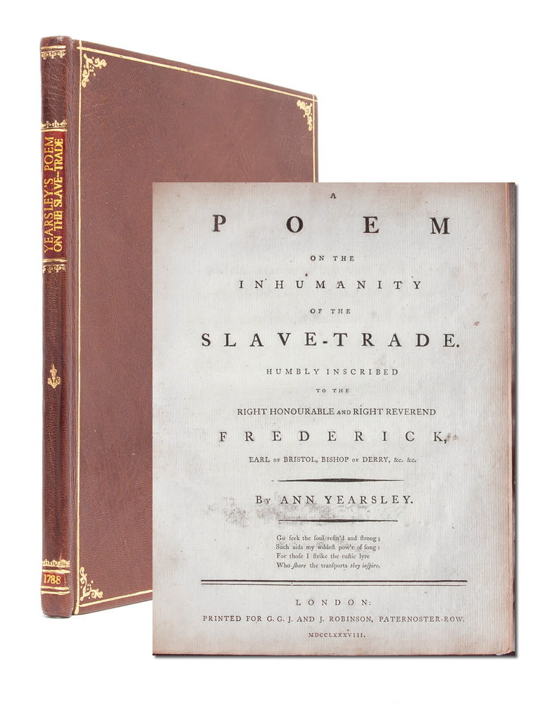 A Poem on the Inhumanity of the Slave-Trade [Abolition] Yearsley | Barnebys