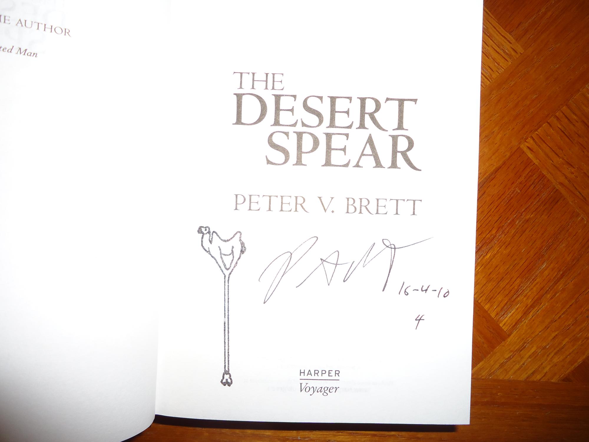 THE DESERT SPEAR++SIGNED DATED EMBOSSED NUMBERED LIMITED AND STAMPED ...