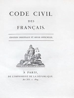 code civil des français edition originale et seule officielle - AbeBooks