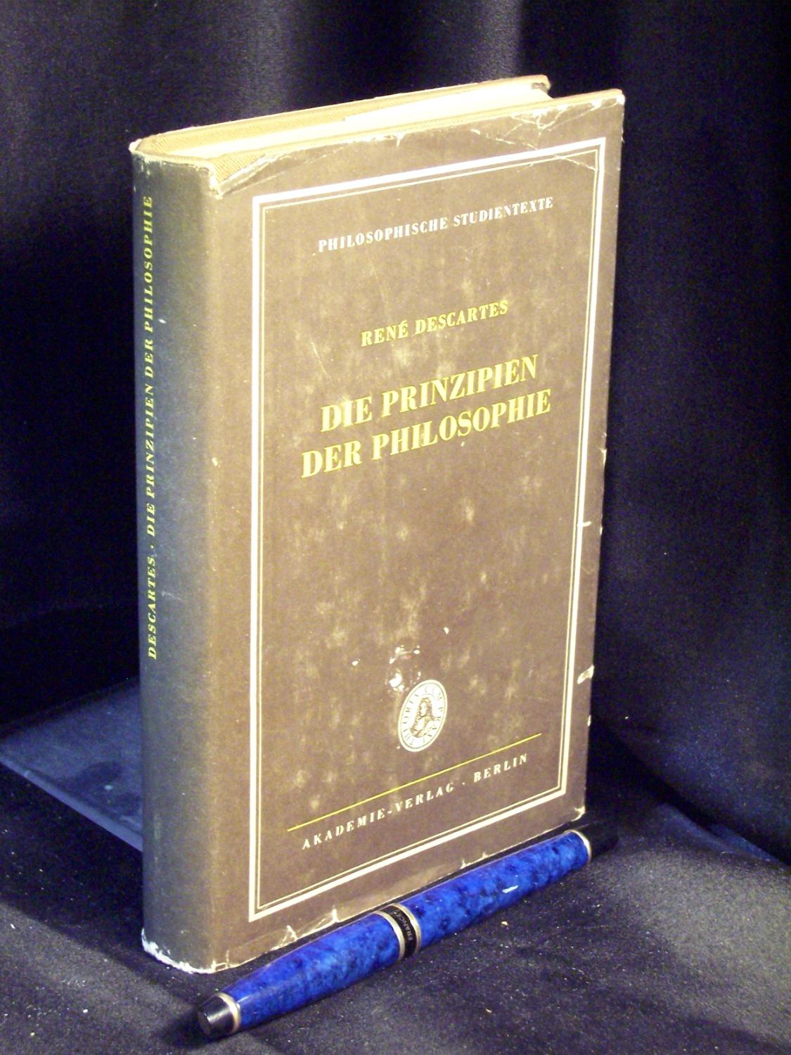die prinzipien der philosophie von descartes - ZVAB