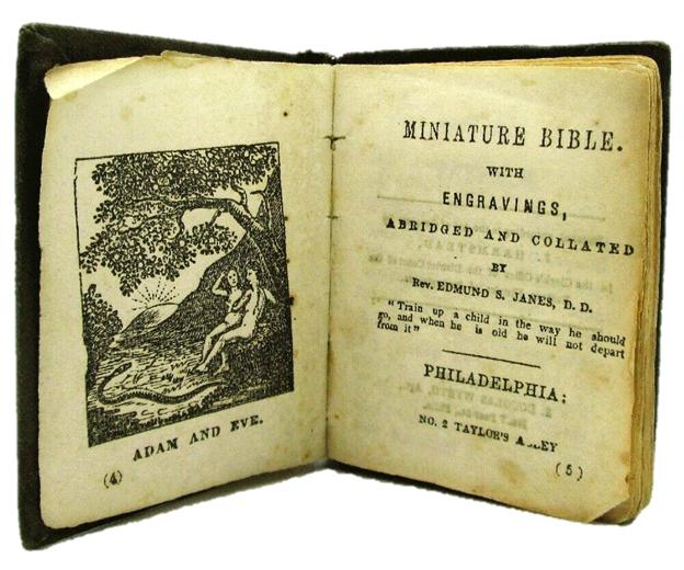 circa 1840 Miniature "Thumb Bible" With 18 Beautiful Engravings ...