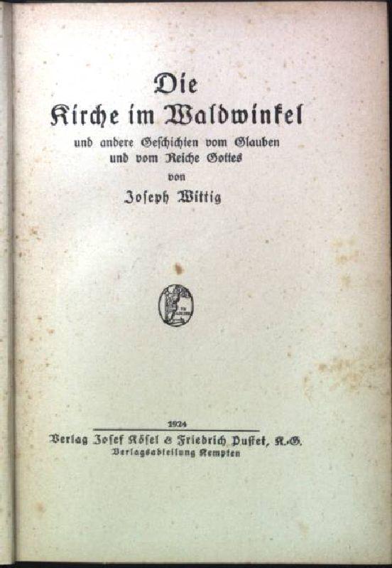 joseph wittig - ZVAB