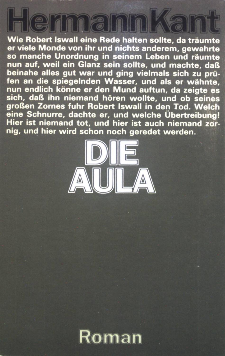 die aula roman von hermann kant, Erstausgabe - ZVAB