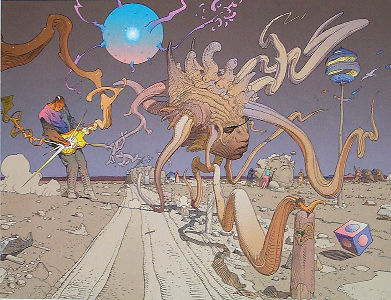Hendrix - Stone Free - Limited Edition Print Moebius (Jean Giraud) ART ...