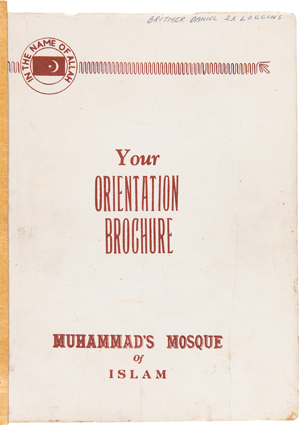 YOUR ORIENTATION BROCHURE MUHAMMAD'S MOSQUE OF ISLAM... | Barnebys