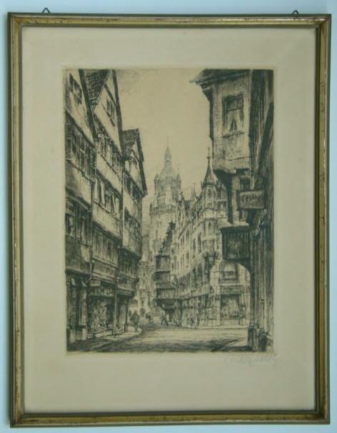 original radierung unter glas - ZVAB