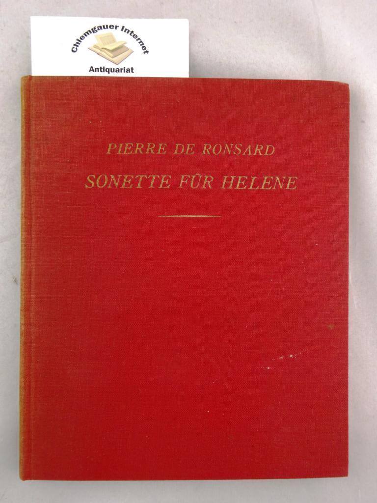 sonnets pour helene sonnets von de ronsard - ZVAB