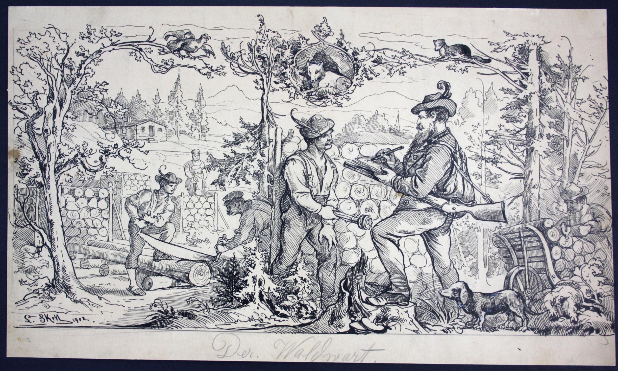 zeichnung signiert: Kunst - ZVAB