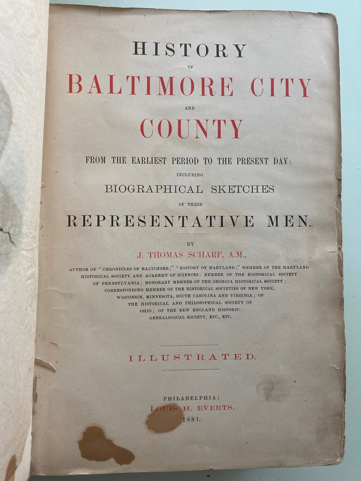History of Baltimore City and County From the Earliest Period to the ...