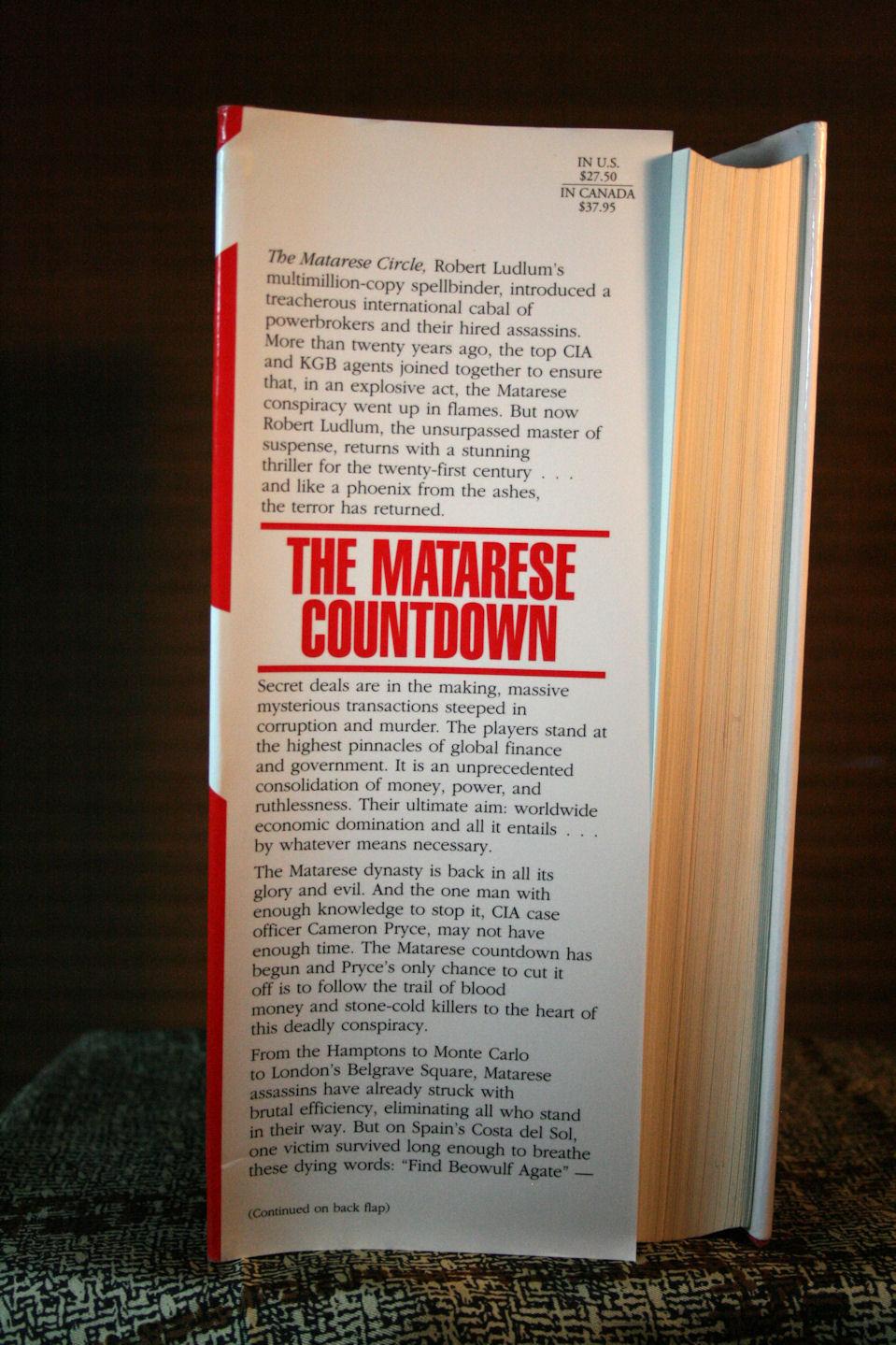 The Matarese Countdown by Ludlum, Robert: As New Hardcover (1997) 1st Edition | Ariel's Book Nook