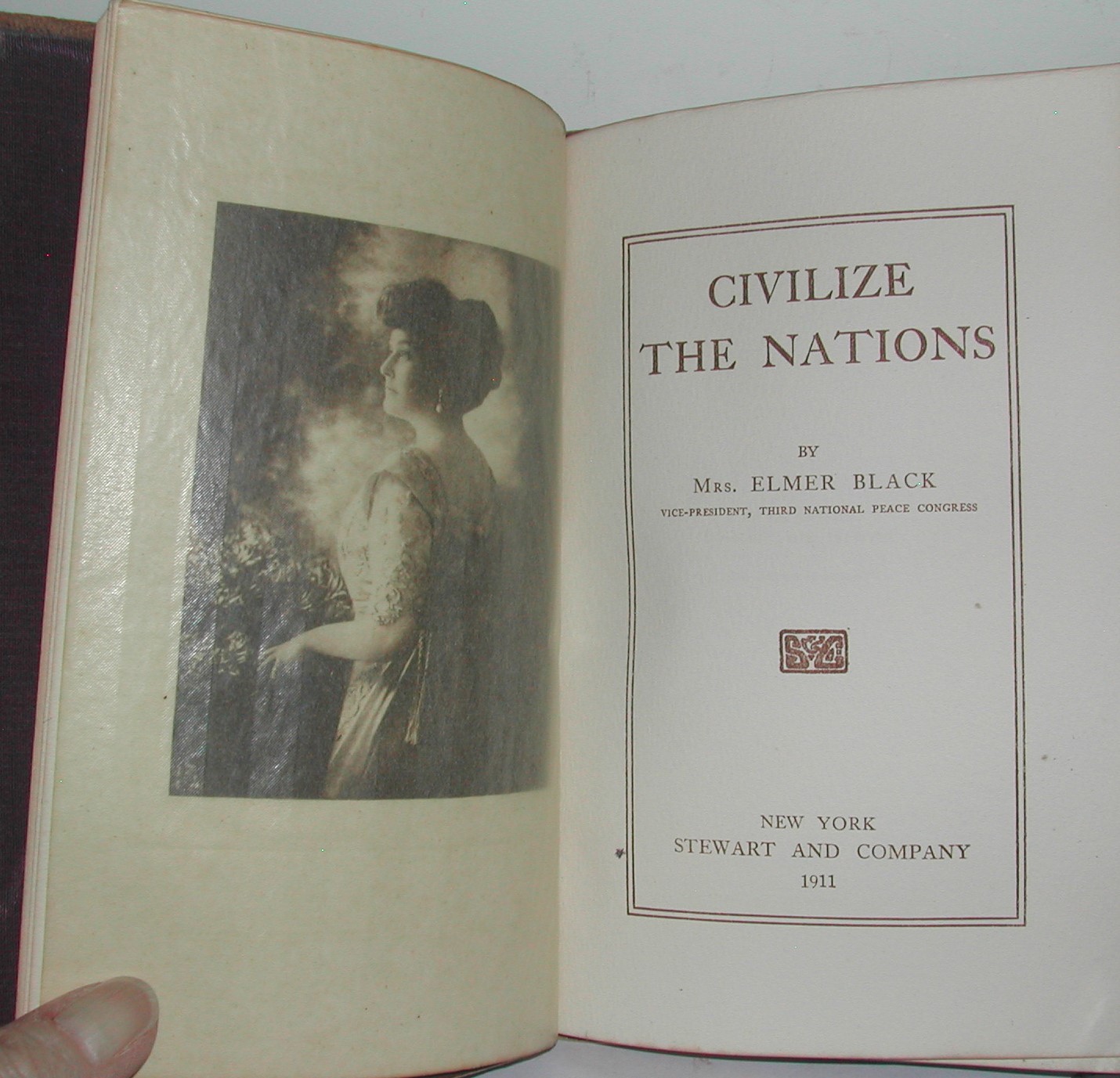 Civilize The Nation by Black, Mrs. Elmer: Very Good Suede Over ...