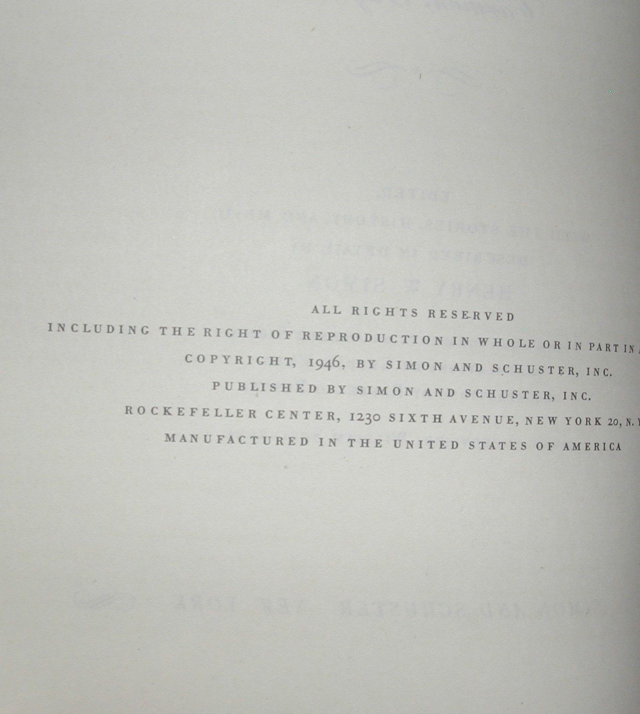 A Treasury of Grand Opera by Simon, Henry W. (Edited by): Fine Paper ...