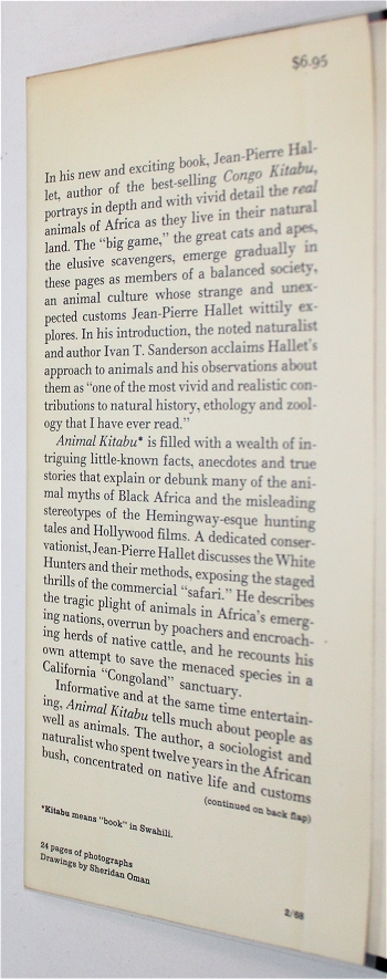 animal kitabu. by HALLET, Jean-Pierre.: Hardcover (1967) 1st Edition ...