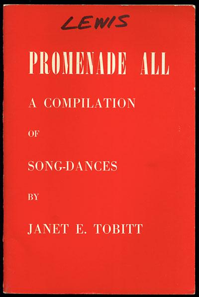 Promenade All by Tobitt, Janet E.: Near Fine- Trade Paperback (1947 ...