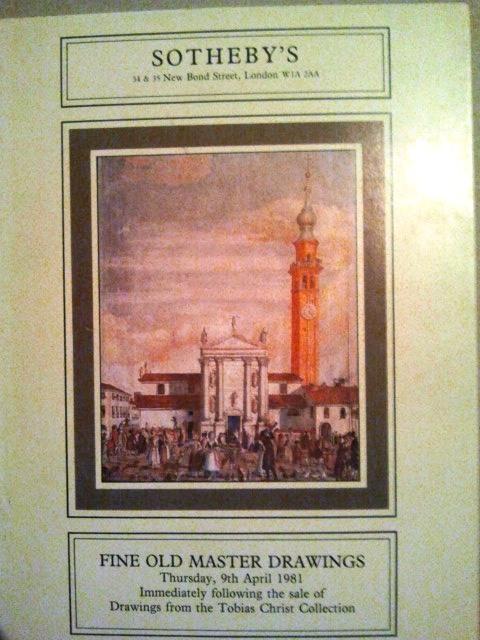 Fine Old Master Drawings Sotheby S Auction Catalogue 9th April 1981 By