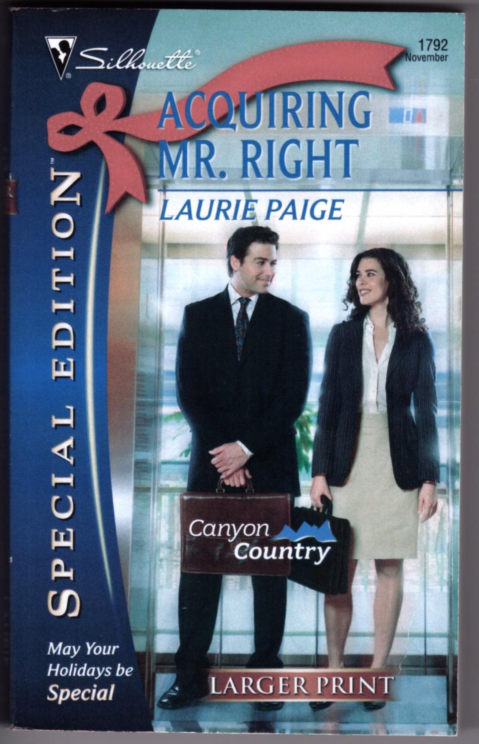 Acquiring Mr. Right de Paige, Laurie: Very Good Plus Soft cover (2006 ...