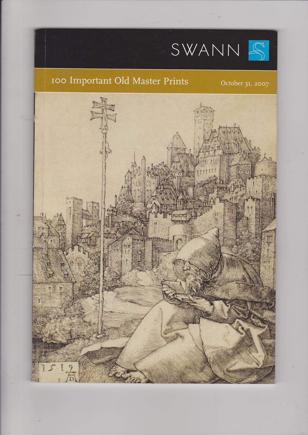 Swann Galleries Auction 100 Important Old Master Prints October 31 ...