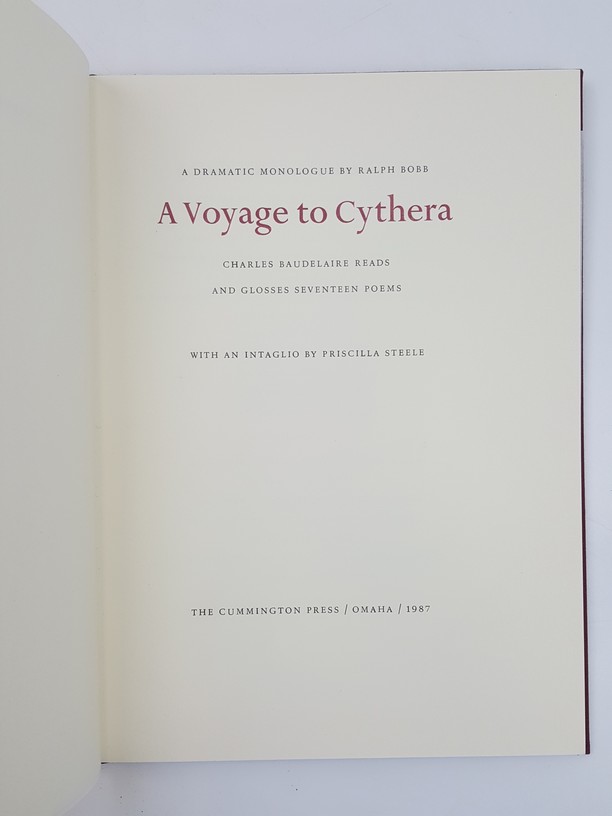 A Voyage to Cythera by Bobb, Ralph illustrated by Priscilla Steele ...