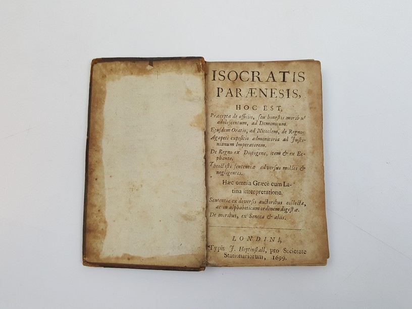Isocratis paraenesis, hoc est, Praecepta de officiis, seu honestis ...