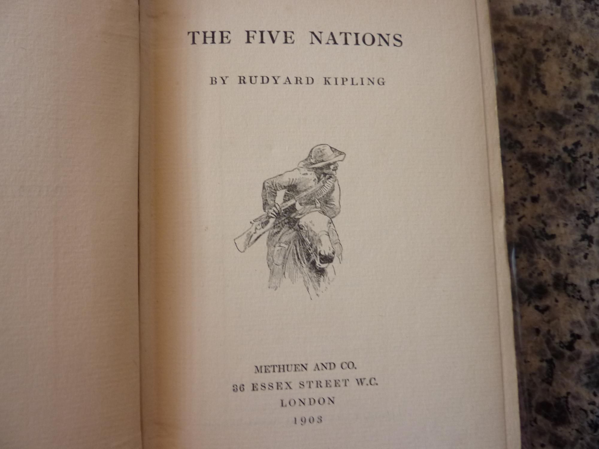 The Five Nations by Kipling, Rudyard: Near Fine Hardcover (1903) 1st ...