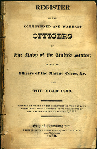 Register of the Commissioned and Warrant Officers of the Navy of the ...