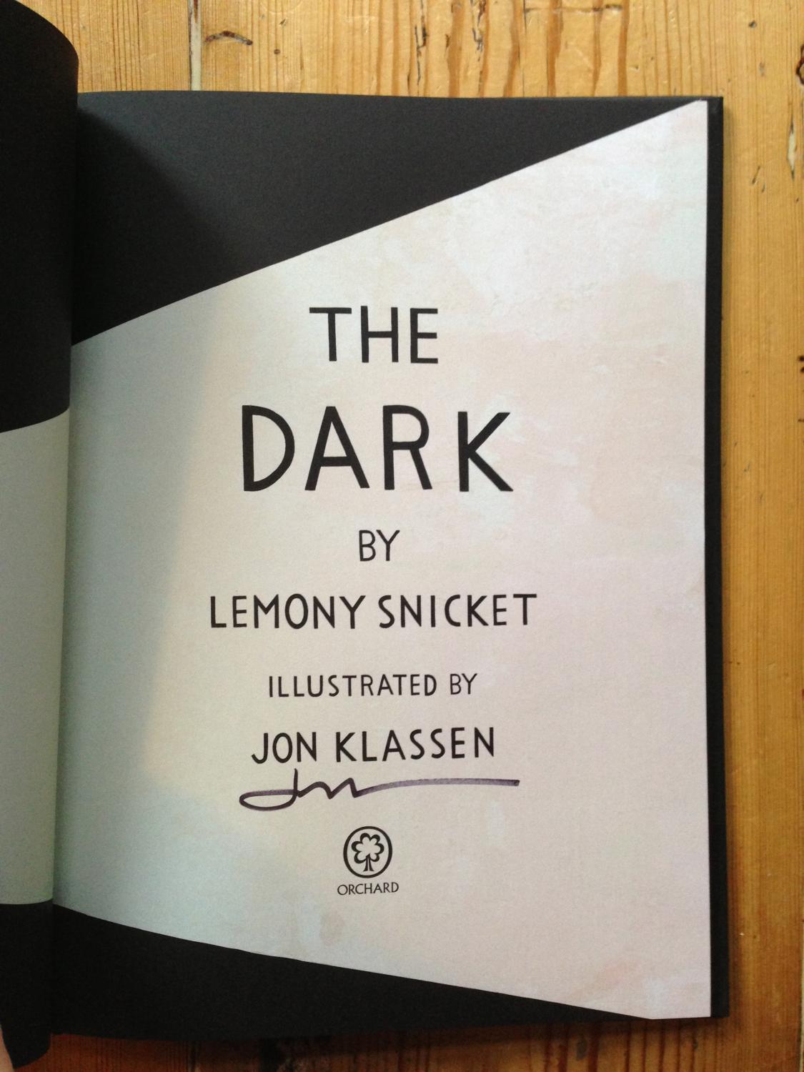 The Dark by Lemony Snicket - Jon Klassen: New Hardcover (2013) 1st ...