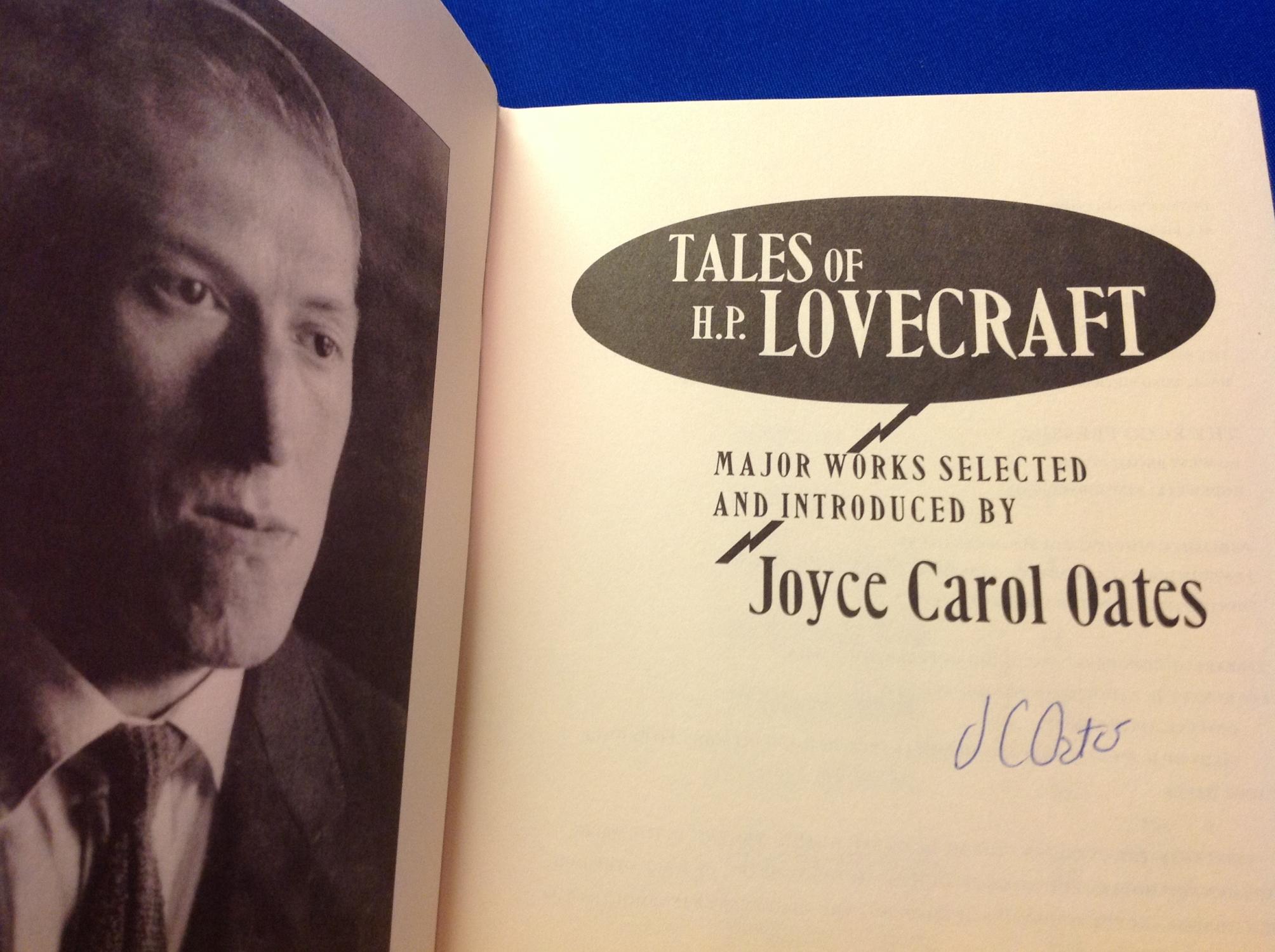 Tales of H. P. Lovecraft by Joyce Carol Oates: Fine Hardcover (1997 ...
