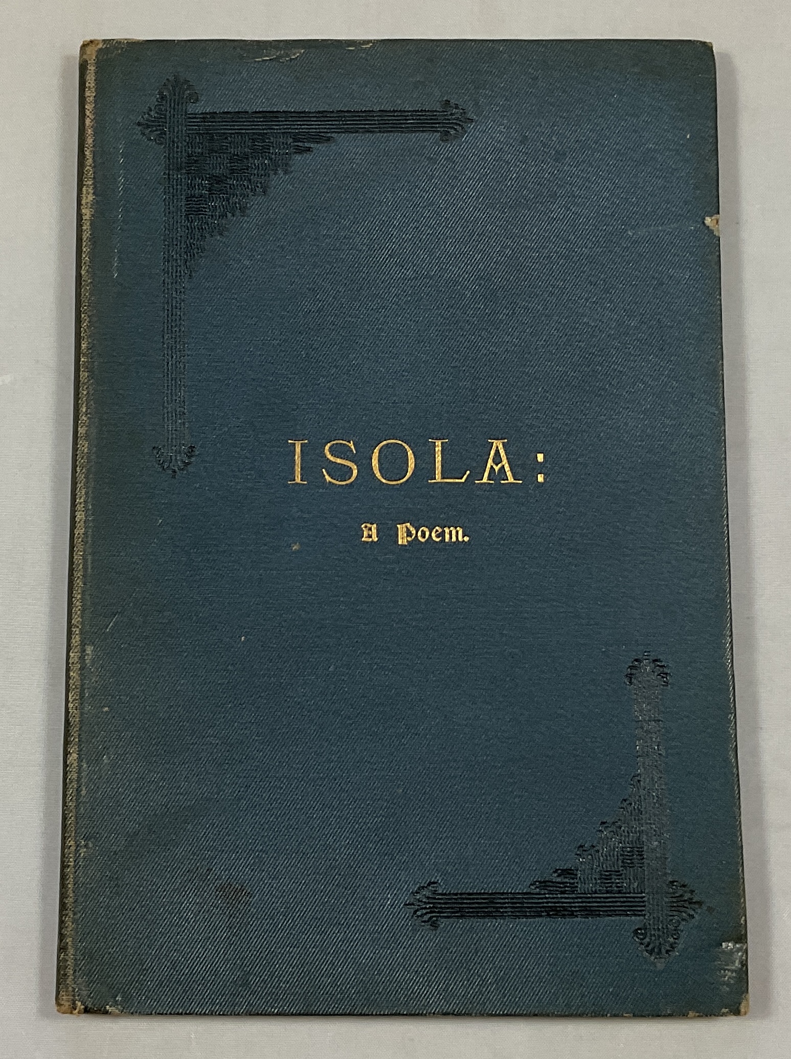 Isola: a poem. by S. A. L.: | Cornell Books Limited