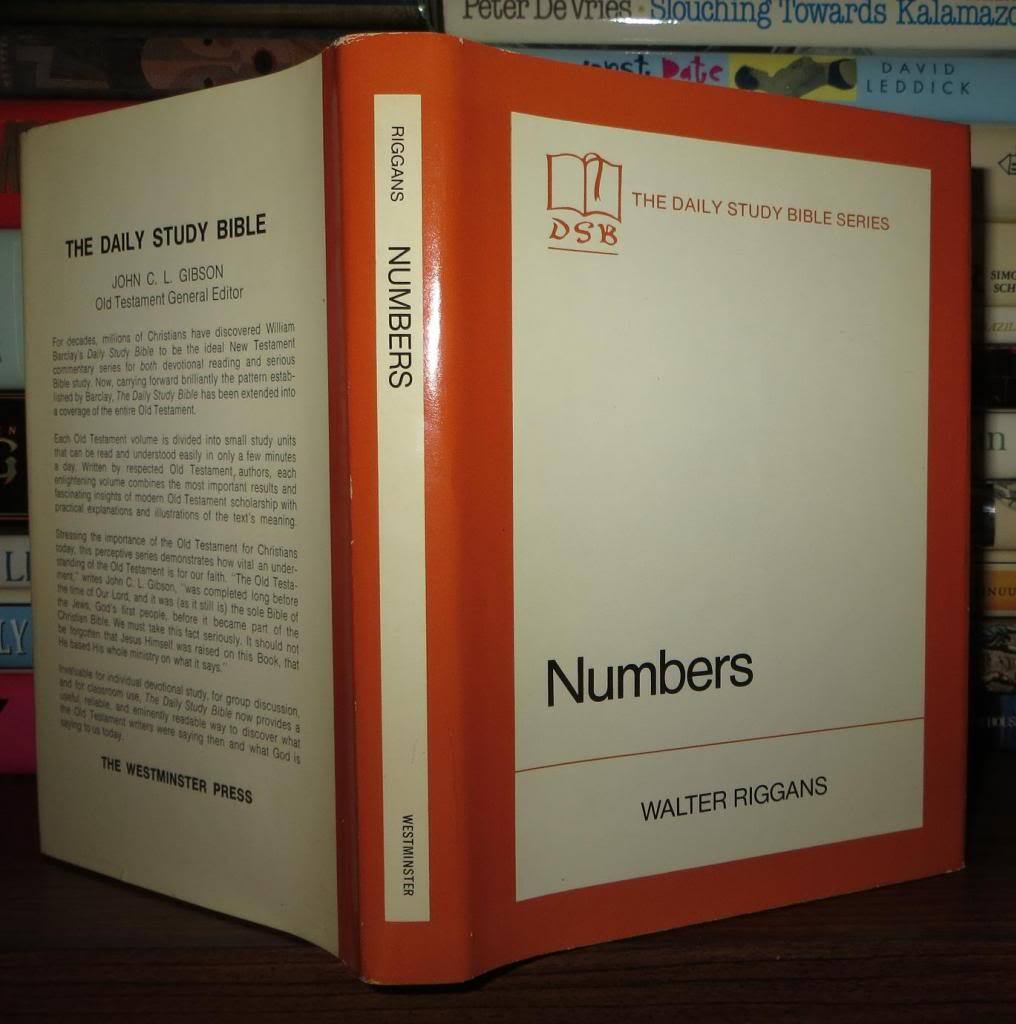 NUMBERS Daily Study Bible by Riggans, Walter & John C. L. Gibson ...