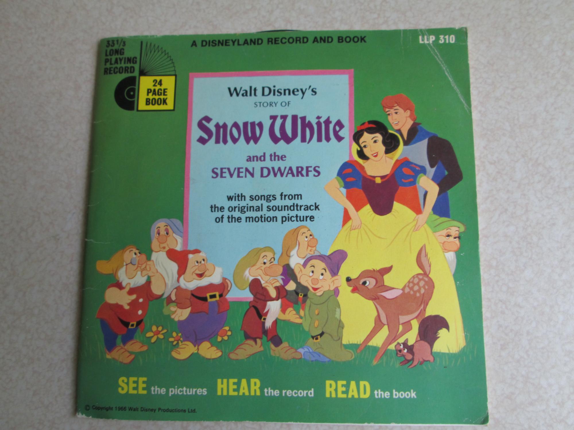 Snow White and the Seven Dwarfs + Soundtrack LLP 310 by Walt Disney ...