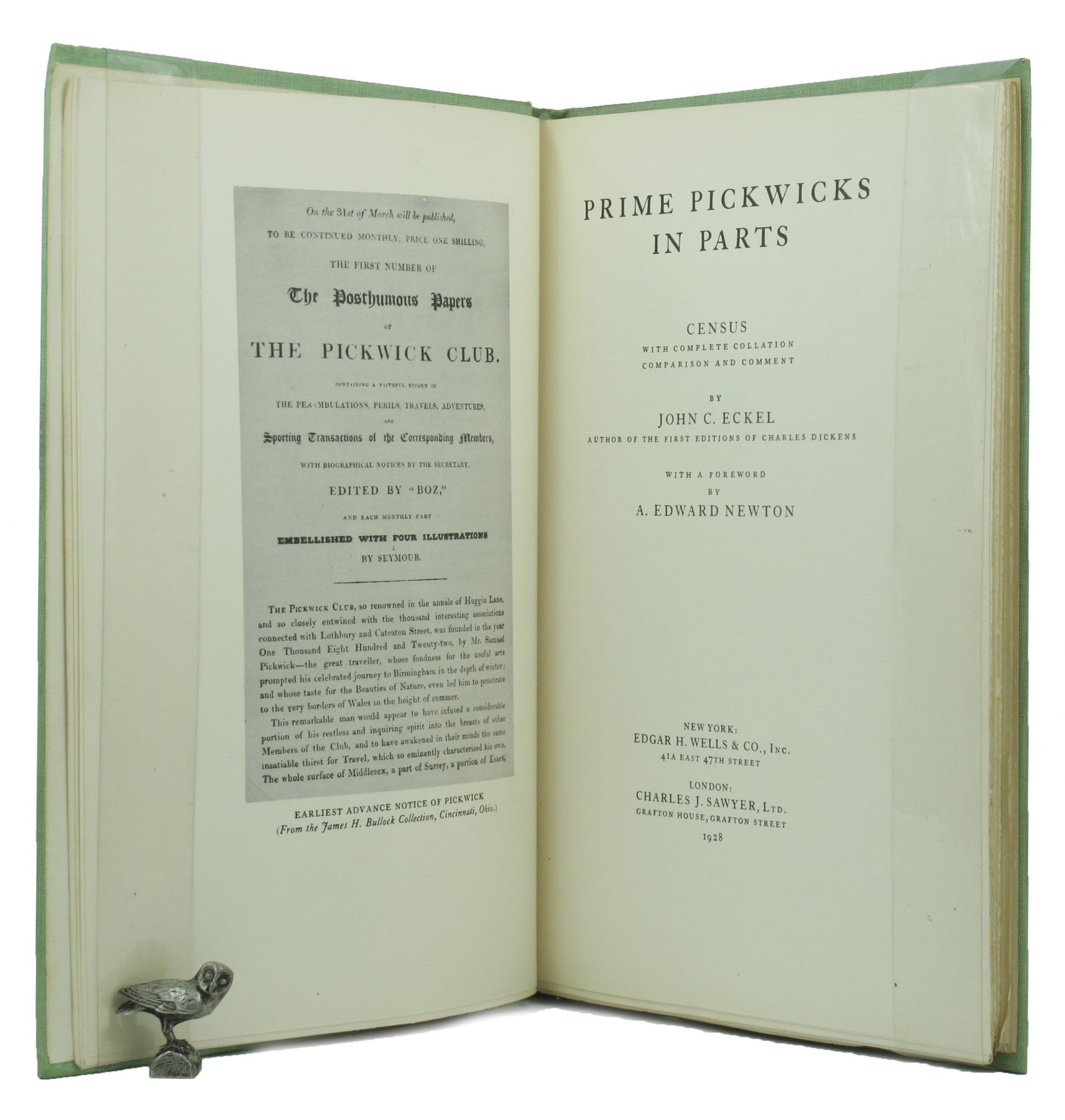 PRIME PICKWICK IN PARTS by Dickens, Charles; Eckel, John C.: (1928 ...