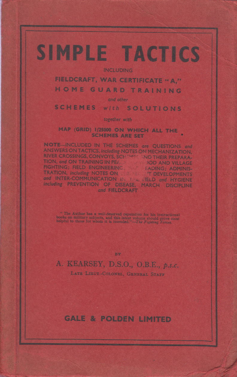 Simple Tactics - Including Fieldcraft, War Certificate "A", Home Guard ...