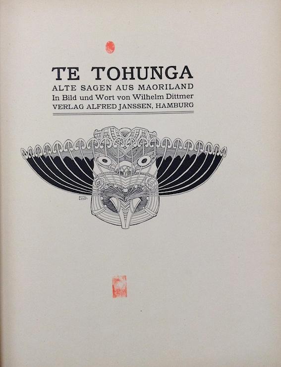 Te Tohunga. Alte Sagen aus Maoriland. by DITTMER, Wilhelm. | Buch ...