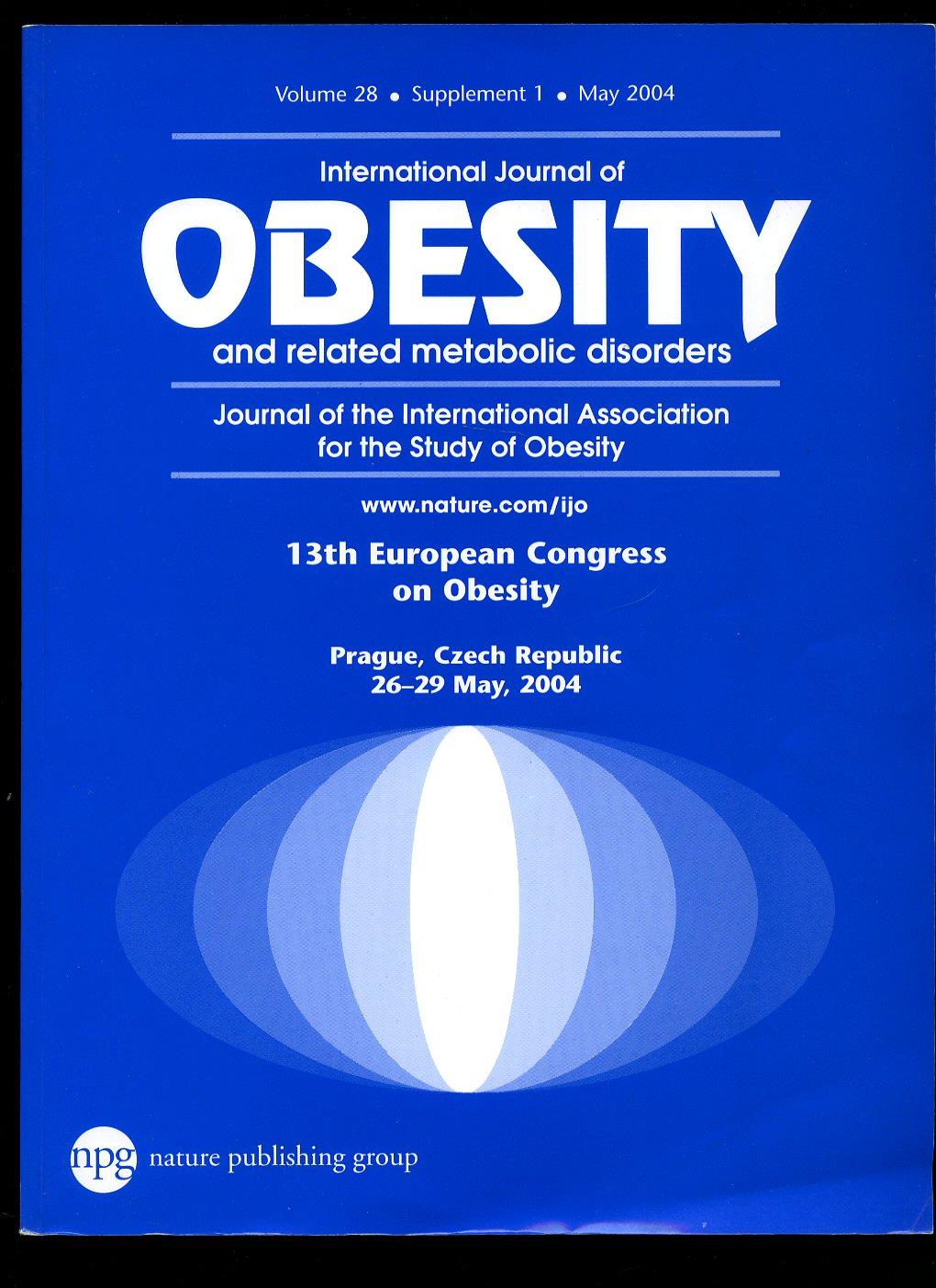 International Journal Of Obesity And Related Metabolic Disorders Volume