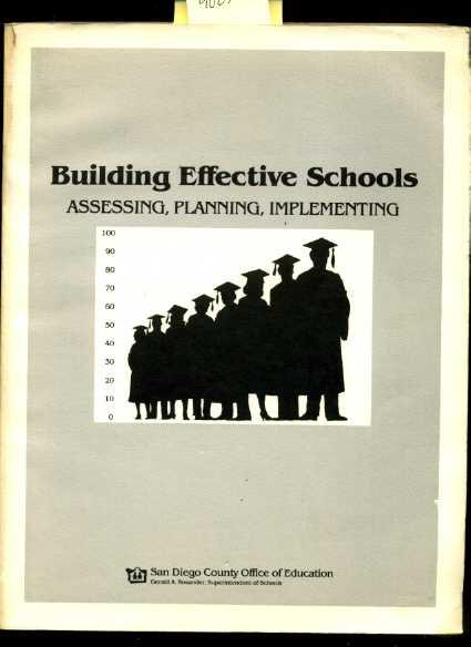 Building Effective Schools : Assessing Planning Implementing [Critical ...