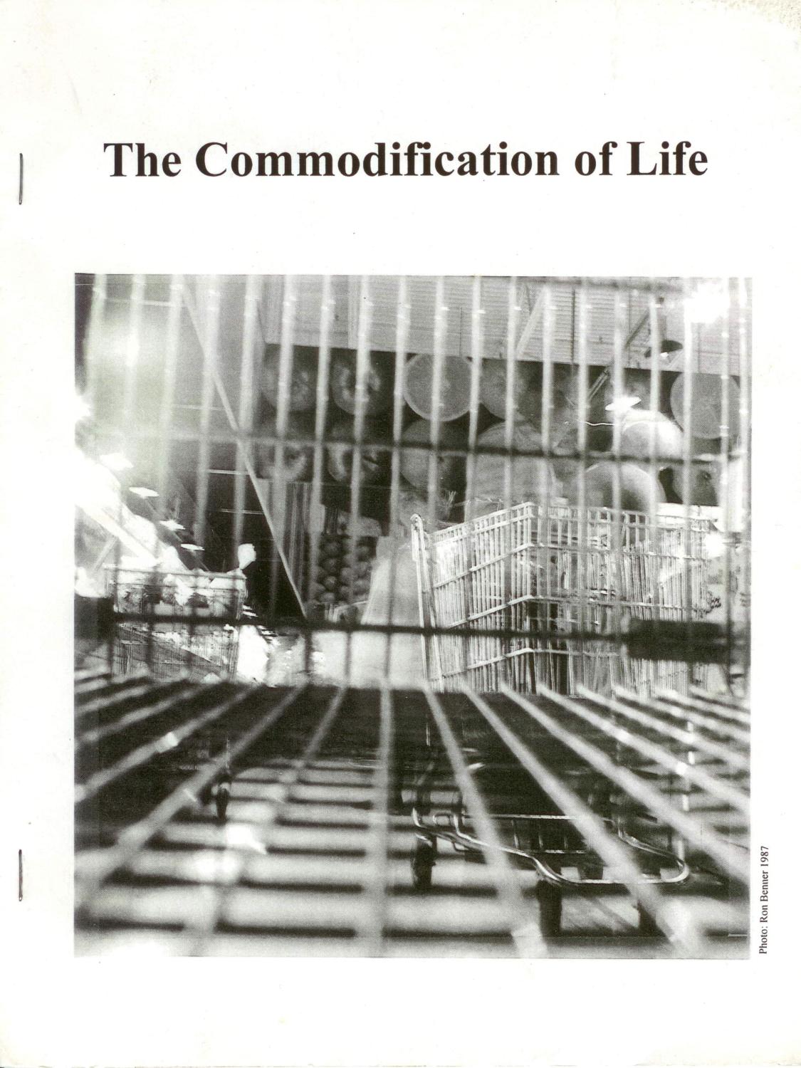 The Commodification of Life by CUMMINS, Professor Joe; MOONEY, Pat Roy ...