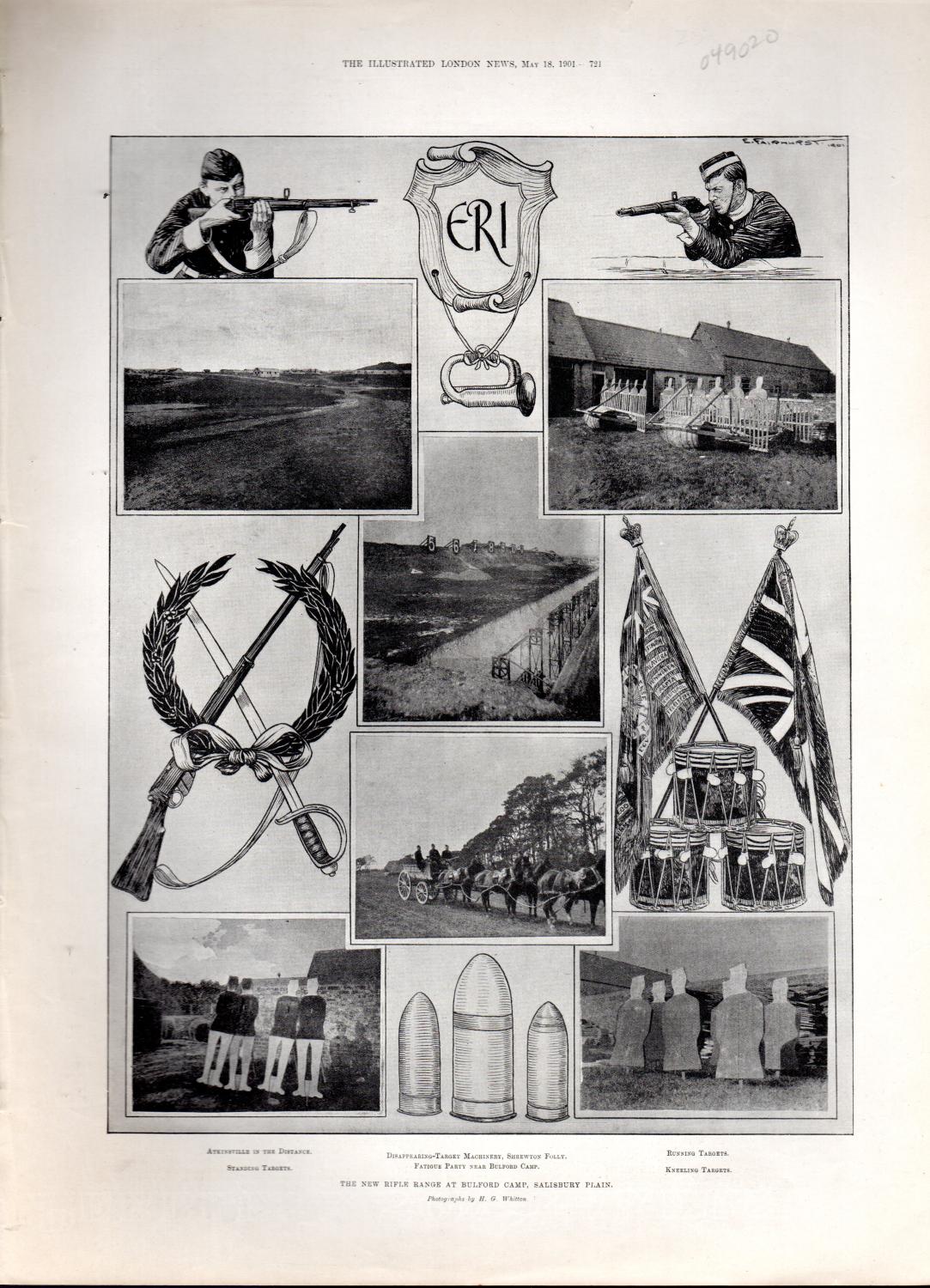 PRINT: "The New Rifle Range at Bulford Camp, Salisbury Plain ...