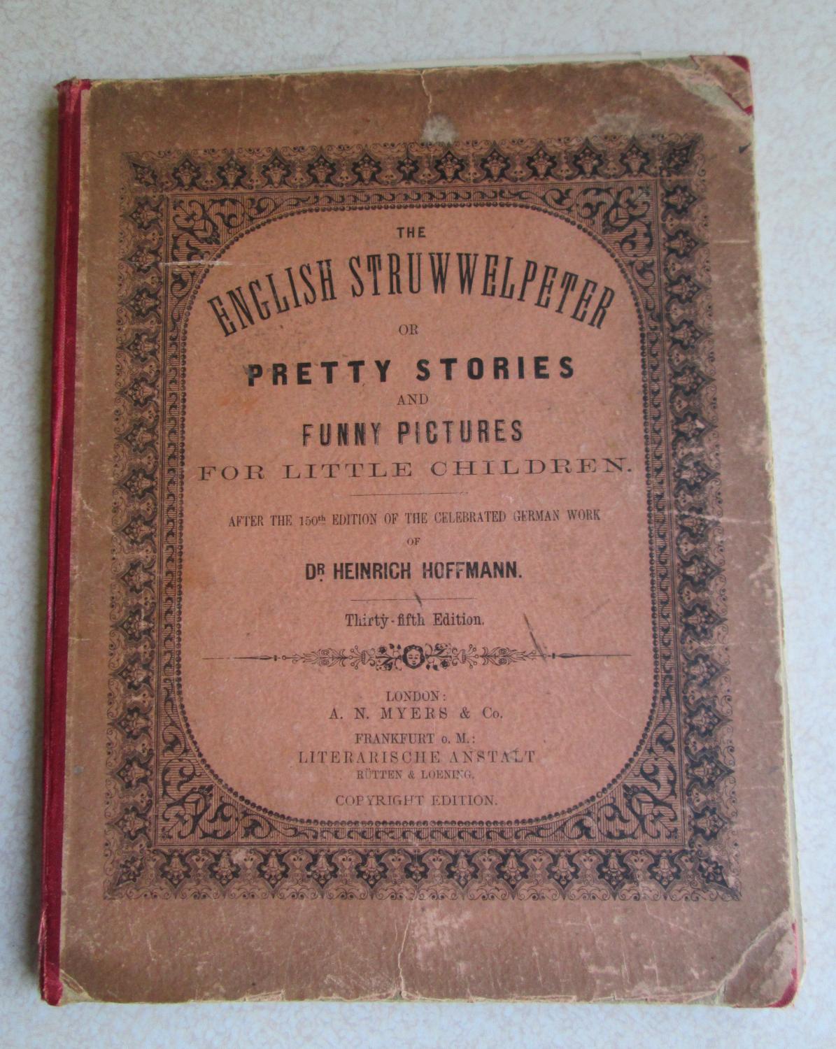 The English Struwwelpeter. Or, Pretty Stories & Funny Pictures For ...