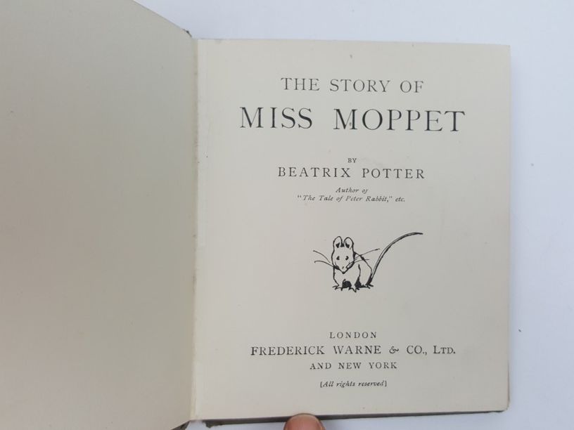 The Story of Miss Moppet by Potter, Beatrix illustrated by the author ...