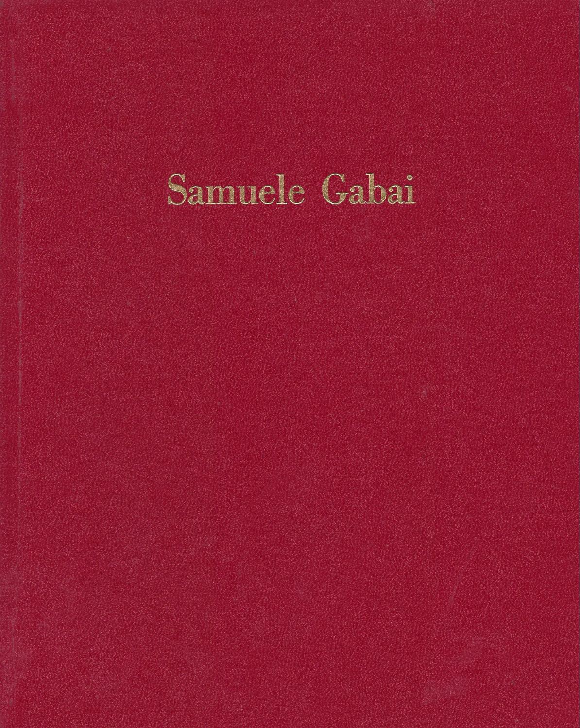 SAMUELE GABAI, Opere 1975-1989 von Frangi, Francesco - Fontana, Pio ...