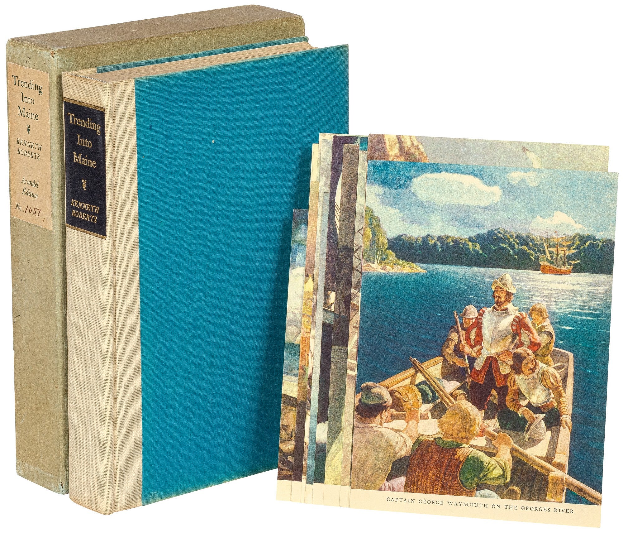 Trending Into Maine by ROBERTS, Kenneth and N.C. WYETH: Fine Hardcover ...